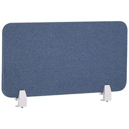 Beliani SCHREIBTISCHTRENNWAND 80 x 40 cm Blau Wally
