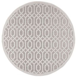 KADIMA DESIGN OUTDOORTEPPICH Waschbar STOUR, geometrisch, Grau-Beige, &Oslash; 160 cm