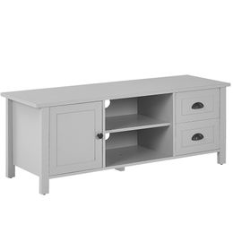 Beliani TV-M&Ouml;BEL Grau HONOLULU 42/120/46 cm