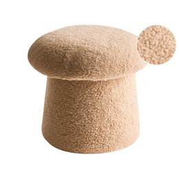 Beliani POUF Beige Eufaula