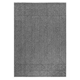KADIMA DESIGN TEPPICH Outdoor IMST in Grau, im Berber-Stil, 160 x 230 cm