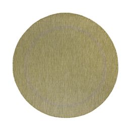 KADIMA DESIGN TEPPICH Outdoor ALSTER in Gr&uuml;n, einfarbig, &Oslash; 160 cm