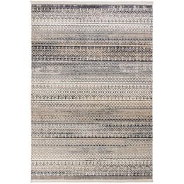 KADIMA DESIGN TEPPICH PERRAN, gestreift, Natur, 160 x 230 cm