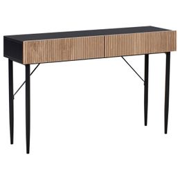 Beliani KONSOLENTISCH Schwarz/Braun Blythe
