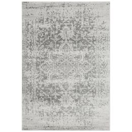 KADIMA DESIGN TEPPICH LODI-Lambro, im Vintage-Stil, Silbergrau, 160 x 230 cm