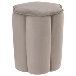Beliani POUF Taupe Tappen