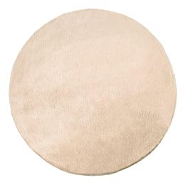 KADIMA DESIGN HOCHFLORTEPPICH, einfarbig, Sand, &Oslash; 160 cm