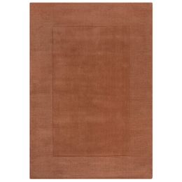 KADIMA DESIGN TEPPICH aus Wolle handgewebt MOLE in Orange, einfarbig, 160 x 230 cm