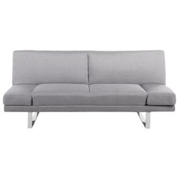 Beliani 2-SITZER-SCHLAFSOFA Polyester Grau York