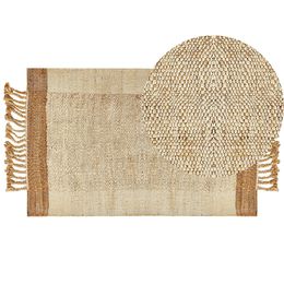 Beliani TEPPICH geflochten Dedemli 150/80 cm