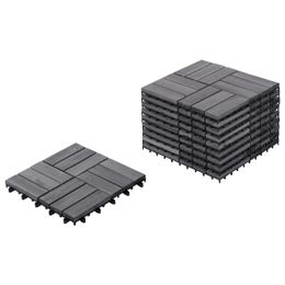 Beliani TERRASSENFLIESEN Grau Acerenza