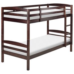 Beliani HOCHBETT 90x200 cm Dunkler Holzfarbton Regat