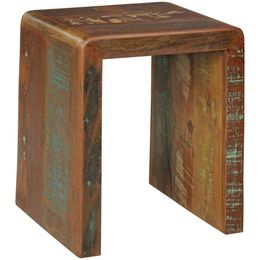 KADIMA DESIGN BEISTELLTISCH &ndash; Mango Massivholz Shabby Chic 30 kg belastbar