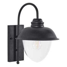 Beliani AUSSENWANDLEUCHTE Schwarz Banka Wandlampe