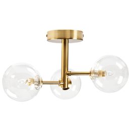 Beliani DECKENLAMPE Messing Maricao