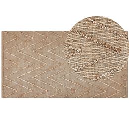 Beliani TEPPICH geflochten Daday 150/80 cm