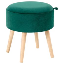 Beliani HOCKER Smaragdgr&uuml;n Neely