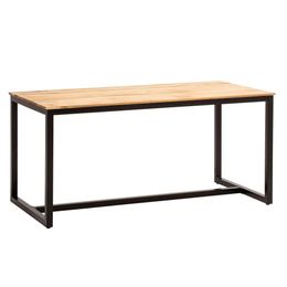 KADIMA DESIGN ESSTISCH Massivholz Metall Rechteckig Loft-Stil, Akazie 120x60x76 cm