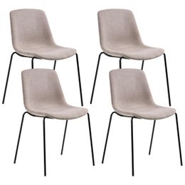 Beliani ESSZIMMERSTUHL 4er-Set Beige Tiller