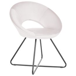 Beliani SESSEL Samtstoff Beige Rachel