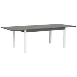 Beliani GARTENTISCH dunkelgrau ausziehbar 168/248x100 cm Pancole