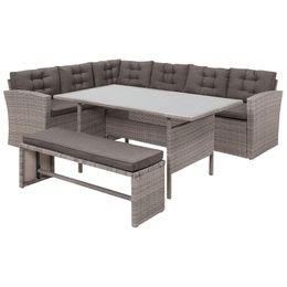 Beliani LOUNGE-SET 8-Sitzer grau Viterbo