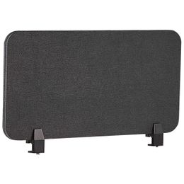 Beliani SCHREIBTISCHTRENNWAND 80 x 40 cm Dunkelgrau Wally
