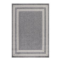 KADIMA DESIGN OUTDOORTEPPICH LIRIA, mit Bord&uuml;re, Grau, 200 x 290 cm