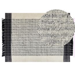 Beliani TEPPICH geflochten Ketenli 200/140 cm