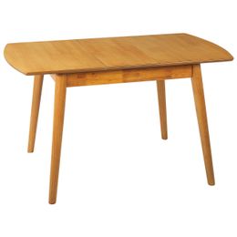 Beliani ESSTISCH 100-130/80/75 cm Hellbraun Rechteckig Toms