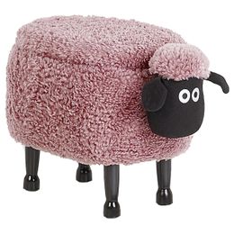Beliani TIERHOCKER Rosa Sheep 35/55/40 cm