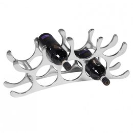 KADIMA DESIGN WEINREGAL Metall Modern Stil f&uuml;r 9 Flaschen handgefertigt stabil