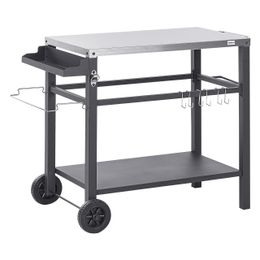 Beliani SERVIERWAGEN Schwarz Spiazzi