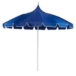 Beliani SONNENSCHIRM Blau Minoa