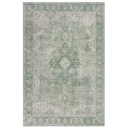 KADIMA DESIGN TEPPICH COQUET, im Vintage-Stil, Gr&uuml;n, 120 x 170 cm