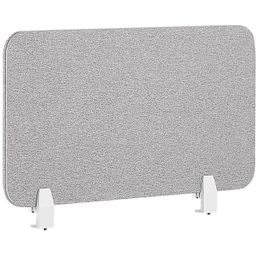 Beliani SCHREIBTISCHTRENNWAND 80 x 40 cm Hellgrau Wally