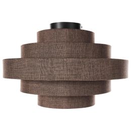 Beliani DECKENLAMPE Braun Erebato