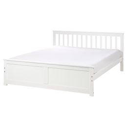 Beliani BETT mit Lattenrost 160x200 cm Wei&szlig; Olendon