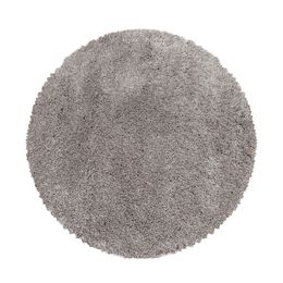 KADIMA DESIGN HOCHFLORTEPPICH SALZACH, einfarbig, Beige, &Oslash; 160 cm