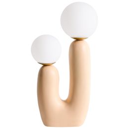 Beliani TISCHLAMPE Beige Tulun