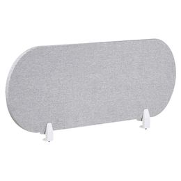 Beliani SCHREIBTISCHTRENNWAND Hellgrau 120x2x40 Sparky