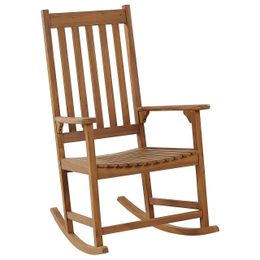 Beliani SCHAUKELSTUHL Akazienholz heller Holzfarbton Bojano