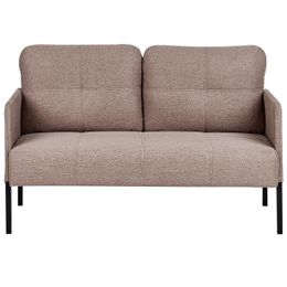Beliani 2-SITZER-SOFA hellbraun Lahti