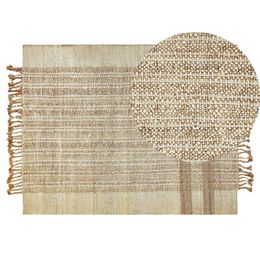 Beliani TEPPICH geflochten Ortaoba 200/140 cm