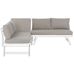 Beliani OUTDOOR-KISSENBEZUG Set Taupe Coccorino