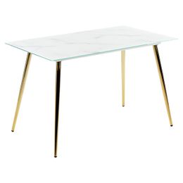 Beliani ESSTISCH 120/70/75 cm Marmor Rechteckig Mulga