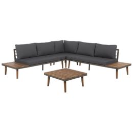 Beliani LOUNGE-SET 5-Sitzer grau Corato