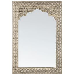 Beliani WANDSPIEGEL gold rechteckig 60/90 cm Pali