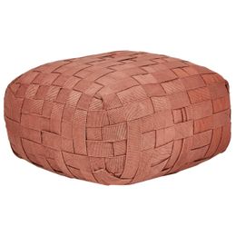 Beliani POUF Hellrot Bodla