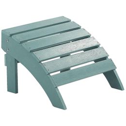 Beliani FUSSHOCKER Kunstholz t&uuml;rkis Adirondack